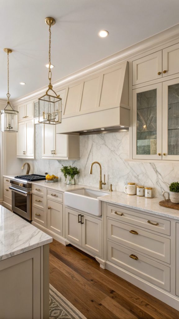 22 Accessible Beige Kitchen Cabinets Designs