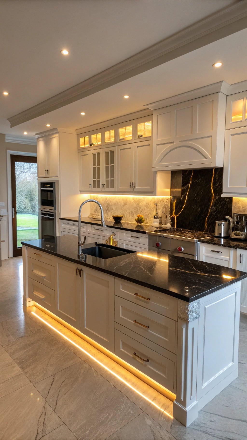 21 Trendy Black Countertops Kitchen Designs