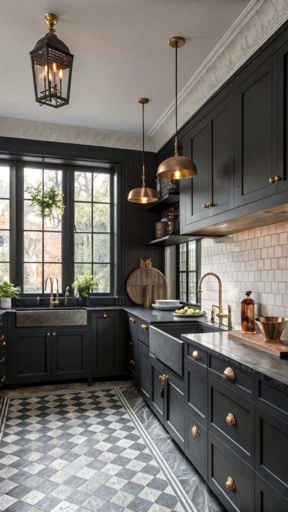 20 Beautiful Small Black Kitchen Ideas
