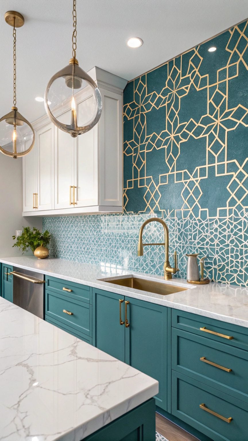 20 Gorgeous Teal Kitchen Ideas