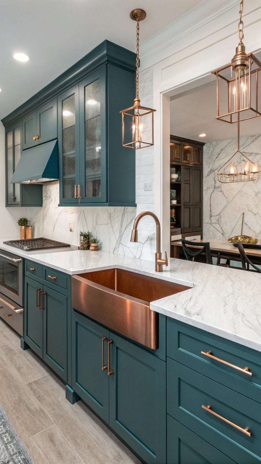 20 Gorgeous Teal Kitchen Ideas