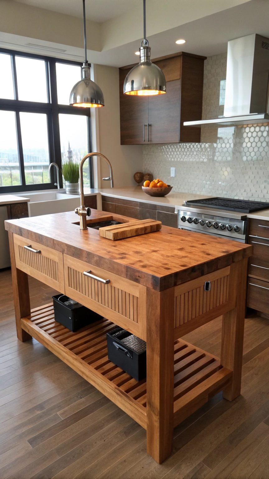 15 Stunning Cream and wood kitchen Designs