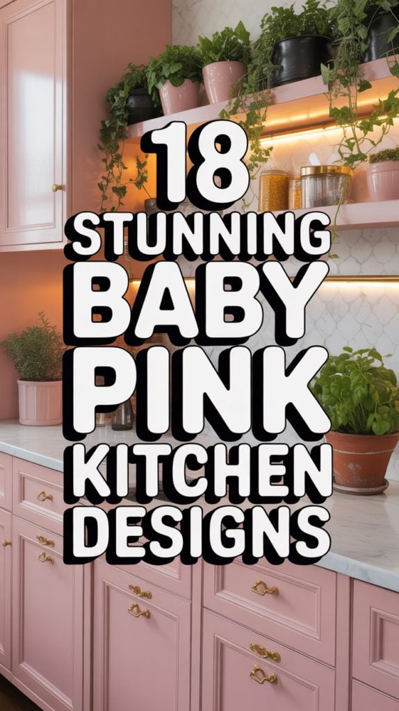 18 Stunning Baby Pink Kitchen Designs