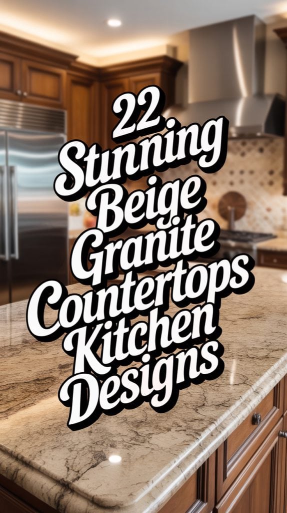 22 Stunning Beige Granite Countertops Kitchen Designs