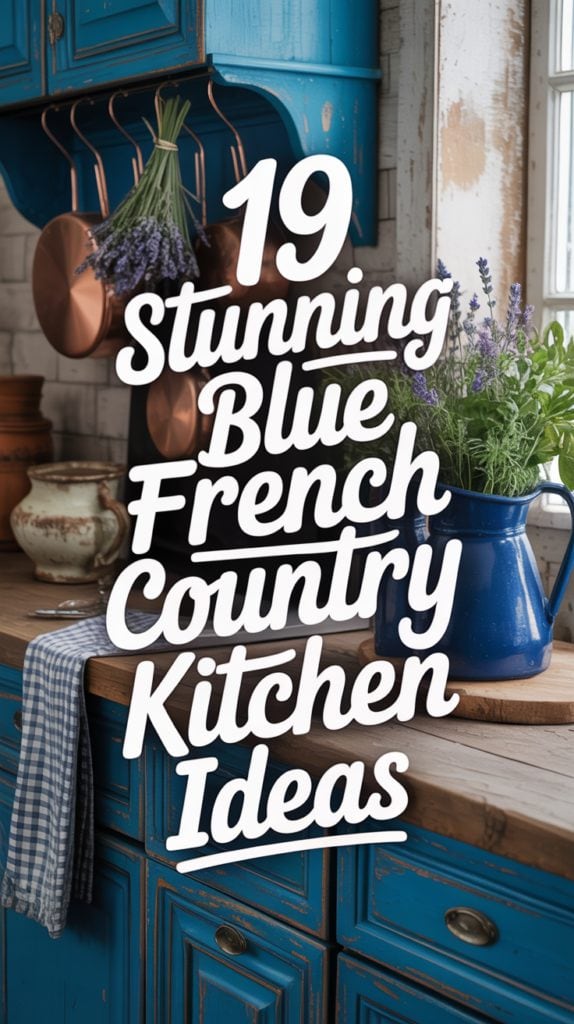 19 Stunning Blue French Country Kitchen Ideas