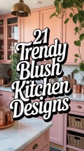 21 Trendy Blush Pink Kitchen Designs