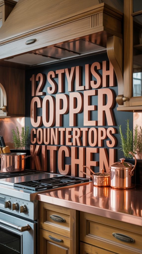 12 Stylish Copper Countertops Kitchen Designs