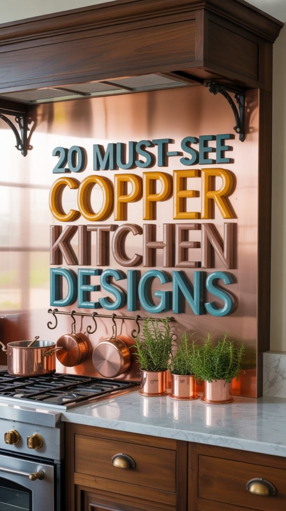 20 Must-See Copper Kitchen Designs