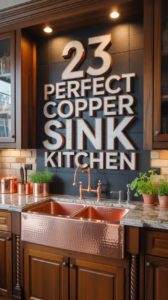 23 Perfect Copper Sink Kitchen Designs
