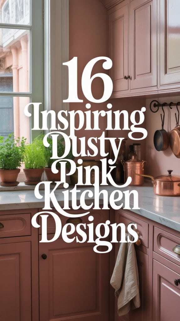 16 Inspiring Dusty Pink Kitchen Designs