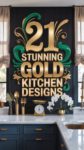 21 Stunning Gold Kitchen Designs