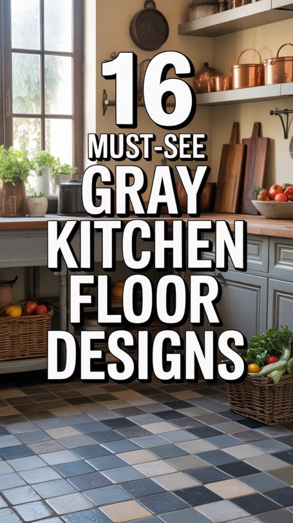 16 Must-See Gray Kitchen Floor Designs