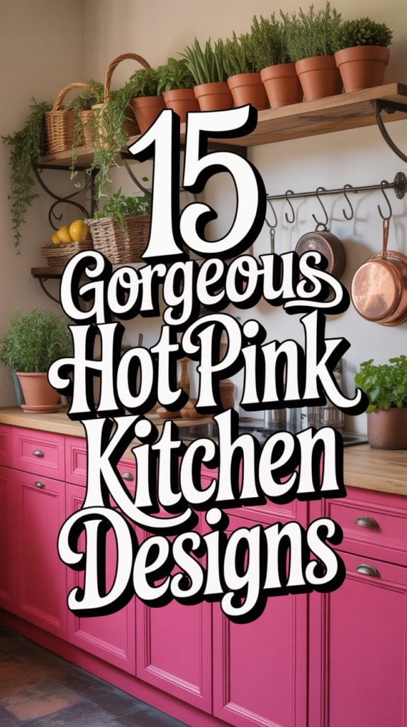 15 Gorgeous Hot Pink Kitchen Designs