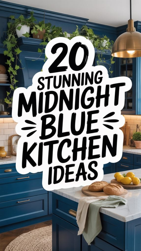 20 Stunning Midnight Blue Kitchen Ideas