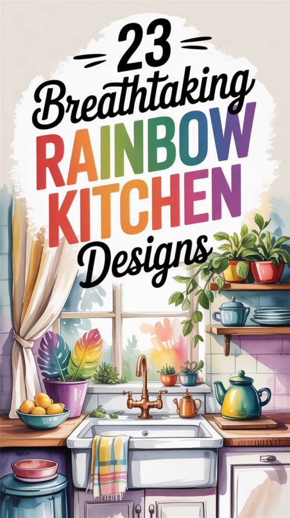 23 Breathtaking Rainbow Kitchen Designs