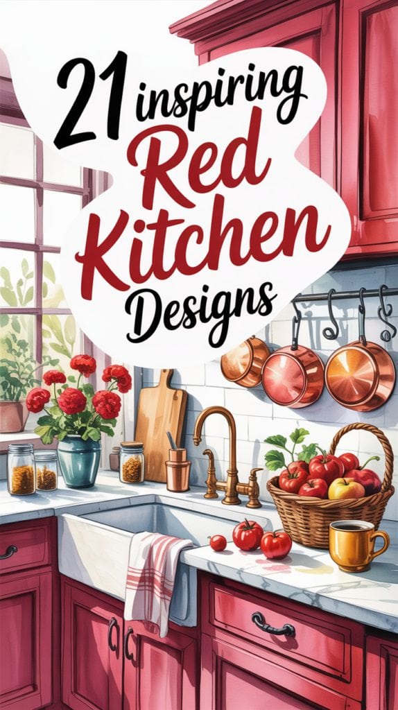 21 Inspiring Red Kitchen Designs