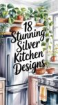 18 Stunning Silver Kitchen Designs