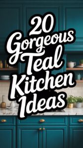 20 Gorgeous Teal Kitchen Ideas
