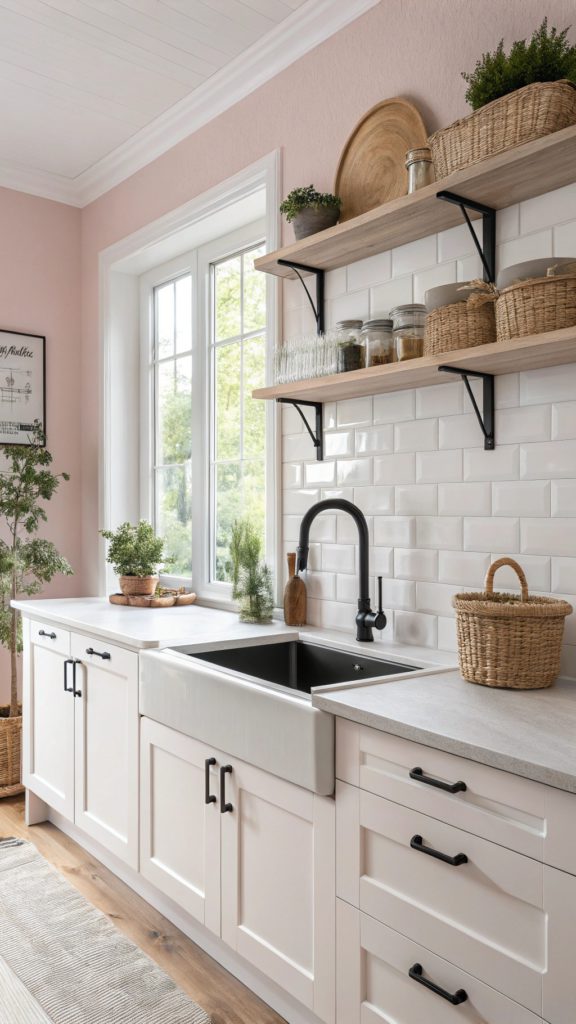 21 Trendy Blush Pink Kitchen Designs