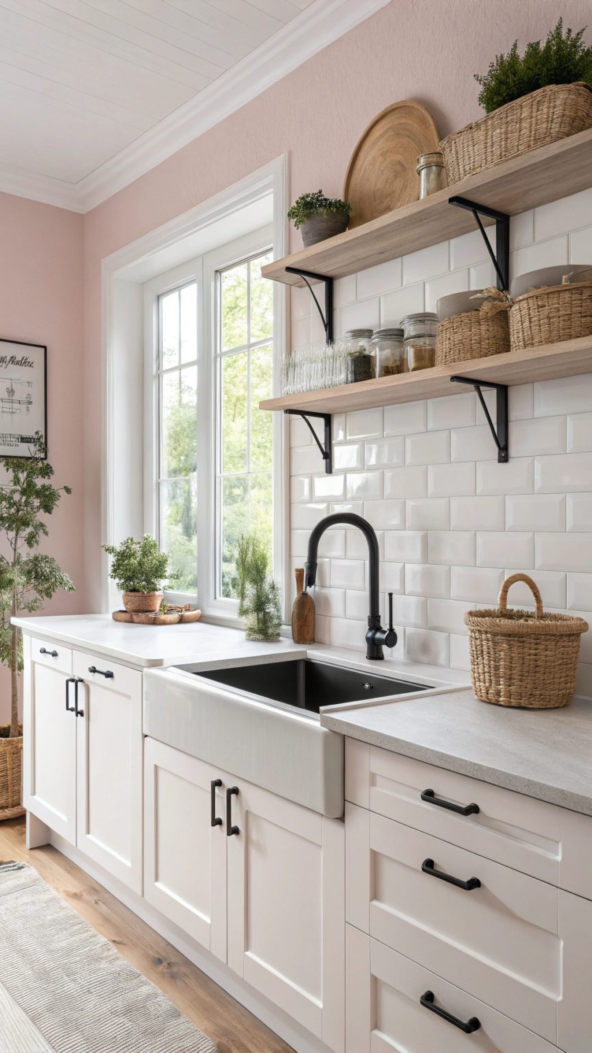21 Trendy Blush Pink Kitchen Designs