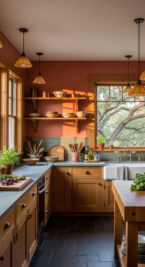 23 Perfect Terracotta Kitchen Cabinets