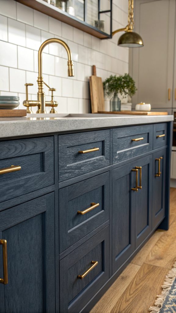 23 Best Blue and Gold Kitchen Designs for a Luxe Look