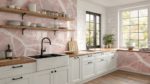 22 Inspiring Pink Marble Kitchen Designs