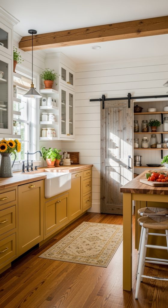 23 Gorgeous Mustard Kitchen Cabinets