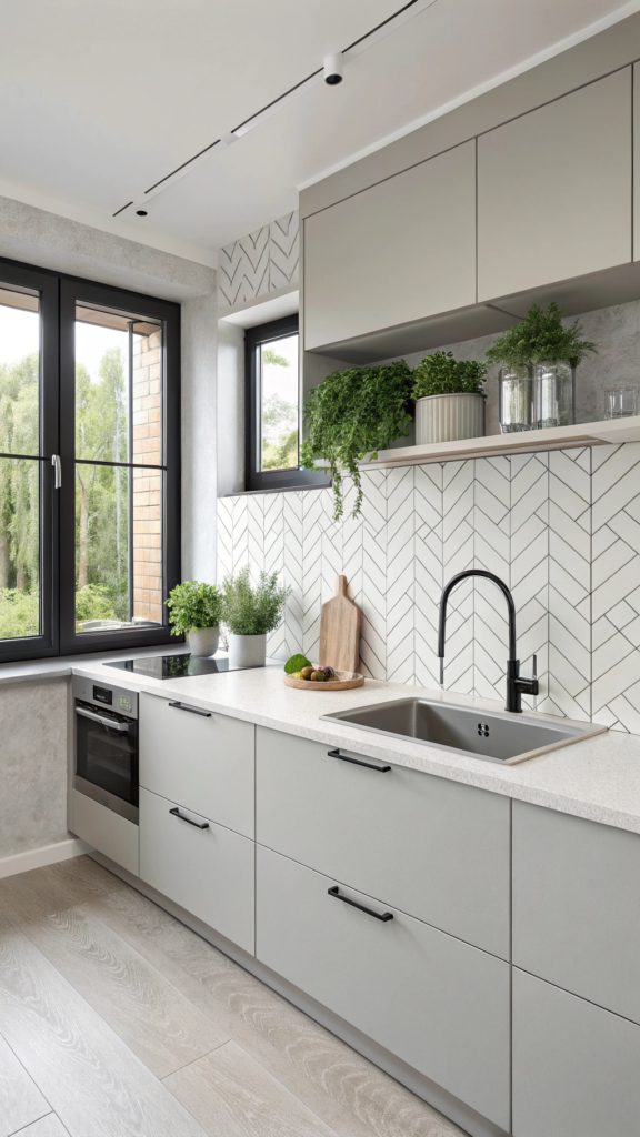 20 Stunning Gray Kitchen Countertop Designs
