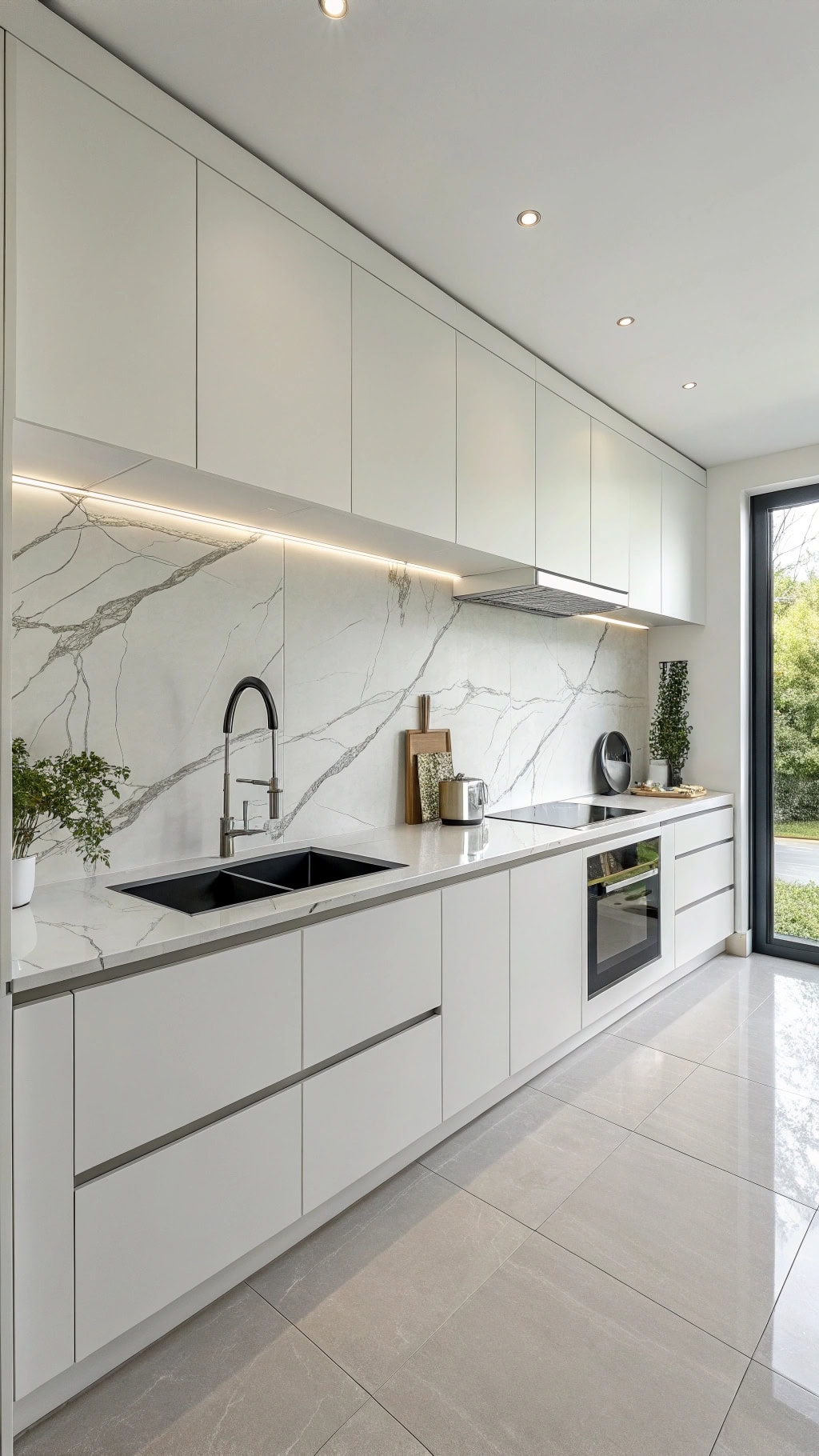 23 Stunning White Kitchen Backsplash