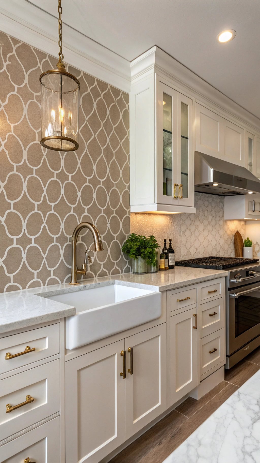 22 Stunning Taupe Backsplash Kitchen Designs