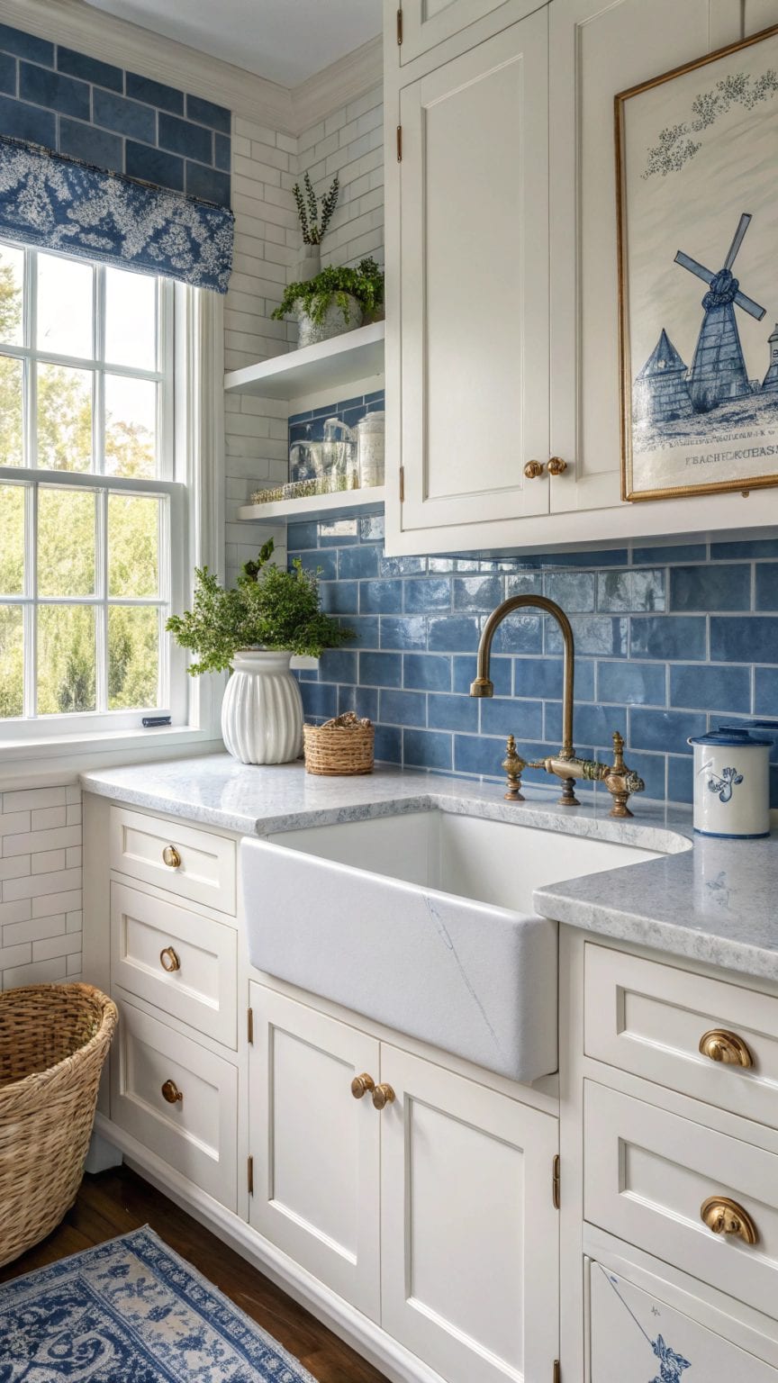 23 Best Blue and Gold Kitchen Designs for a Luxe Look