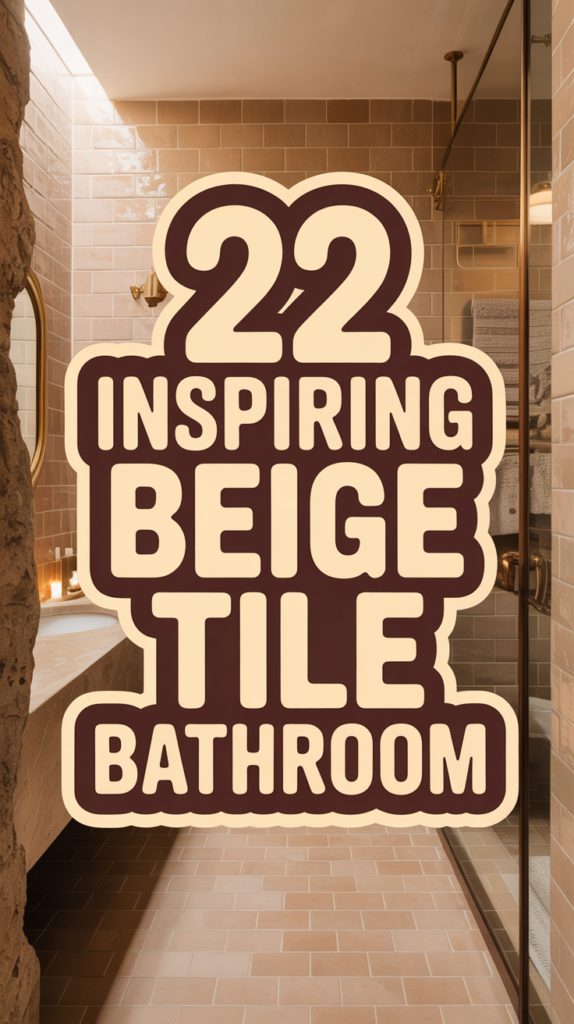 22 Inspiring Beige Tile Bathroom
