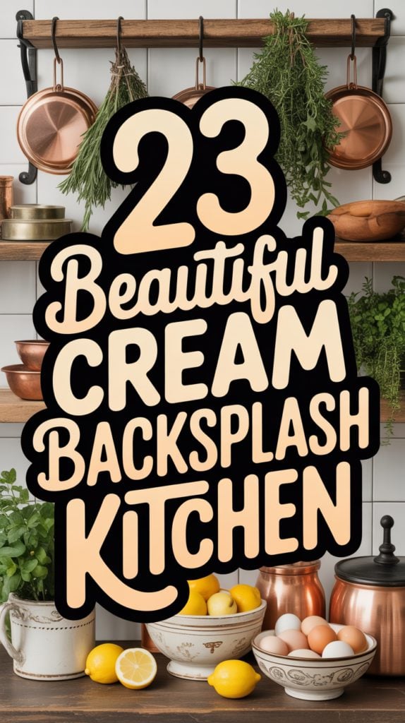 23 Beautiful Cream Backsplash Kitchen