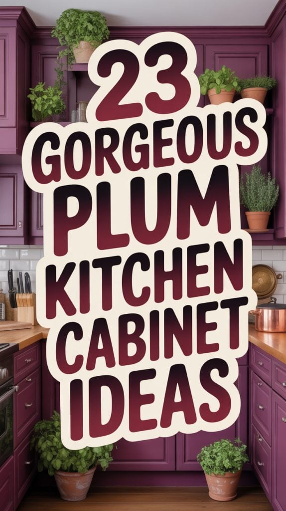 23 Gorgeous Plum Kitchen Cabinet Ideas