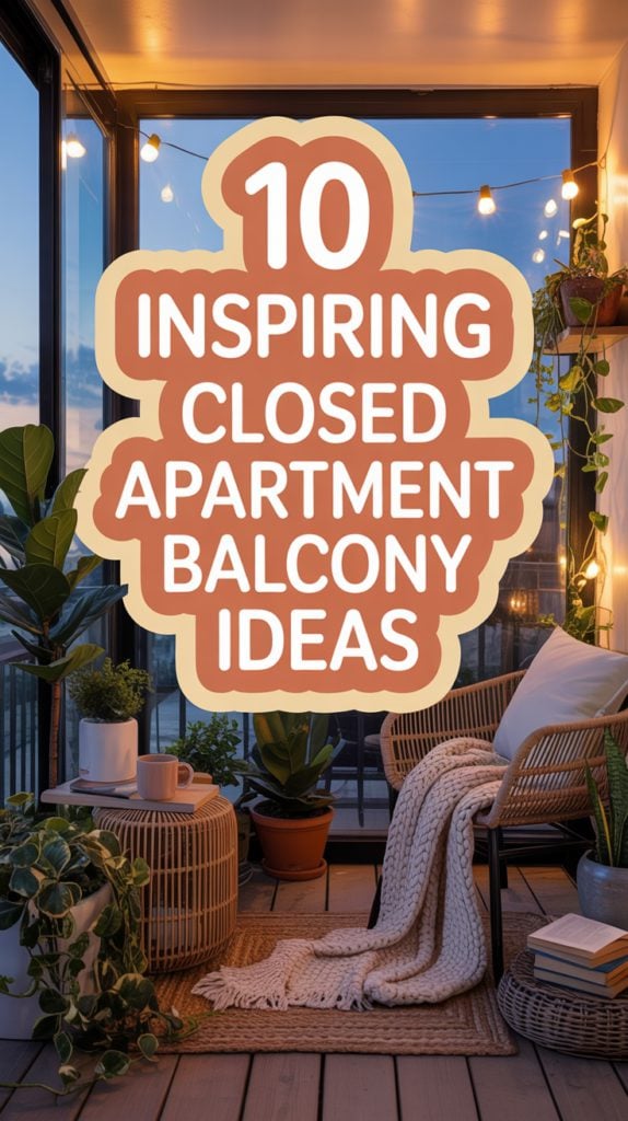 10 Inspiring Closed Apartment Balcony Ideas