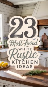 23 Most-Loved White Rustic Kitchen Ideas