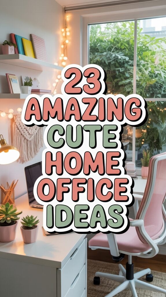 23 Amazing Cute Home Office Ideas