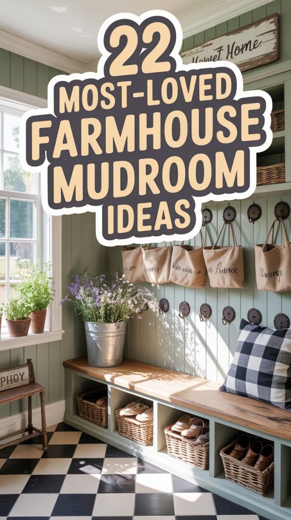 22 Most-Loved Farmhouse Mudroom Ideas