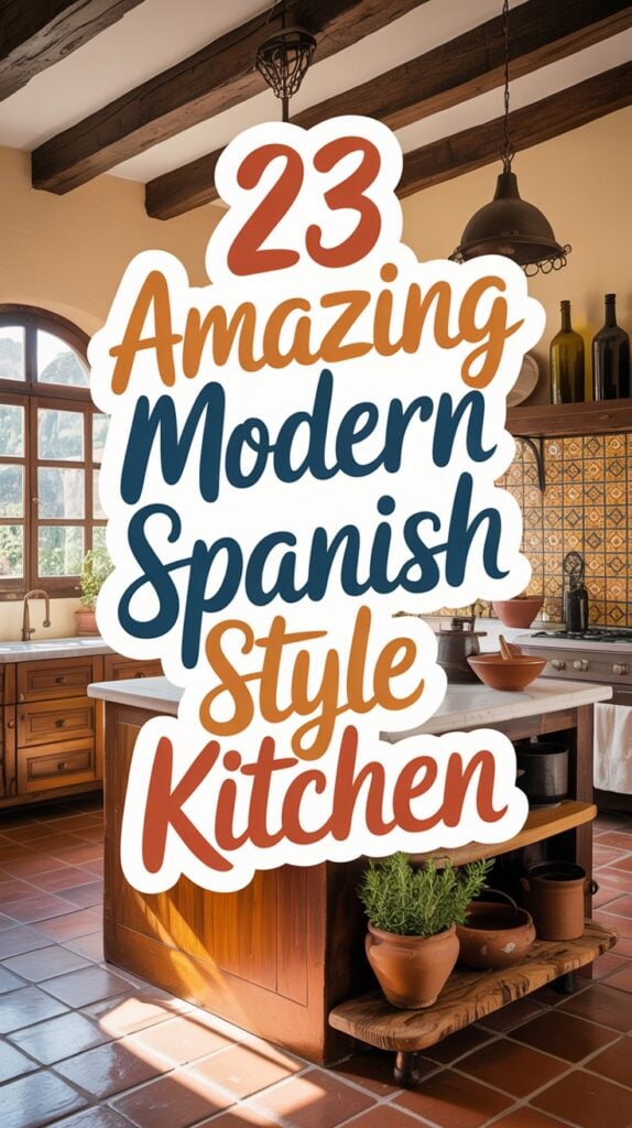 23 Amazing Modern Spanish Style Kitchen Ideas