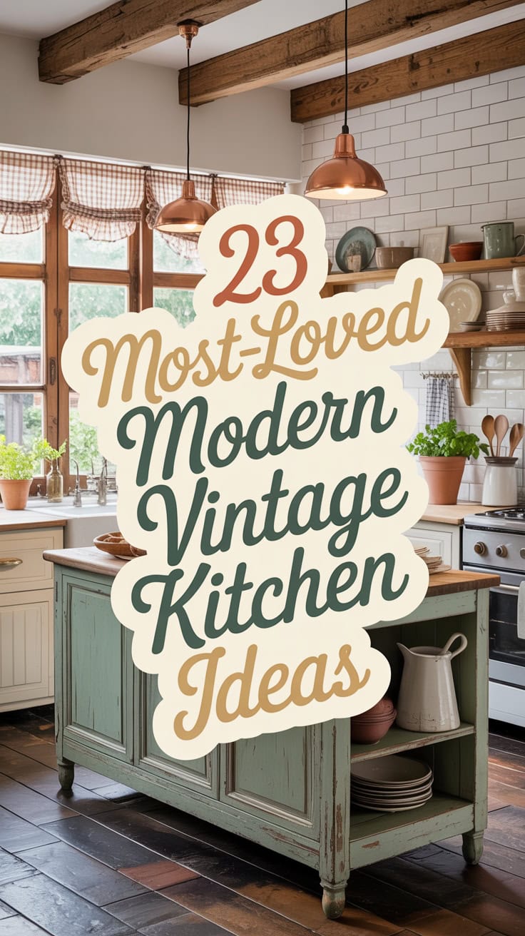 23 Most-Loved Modern Vintage Kitchen Ideas