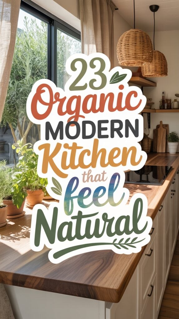23 Organic Modern Kitchen That Feel Natural