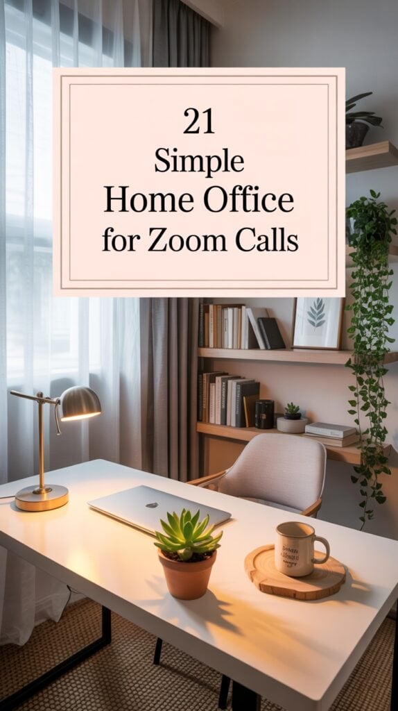 21 Simple Home Office for Zoom Calls