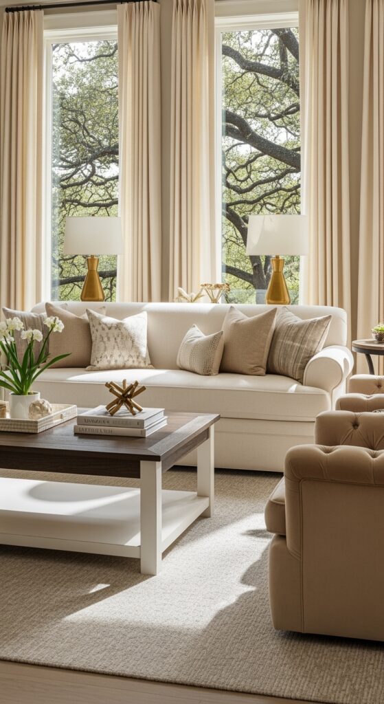 23 Brown And Beige Living Room Ideas That Feel Timeless