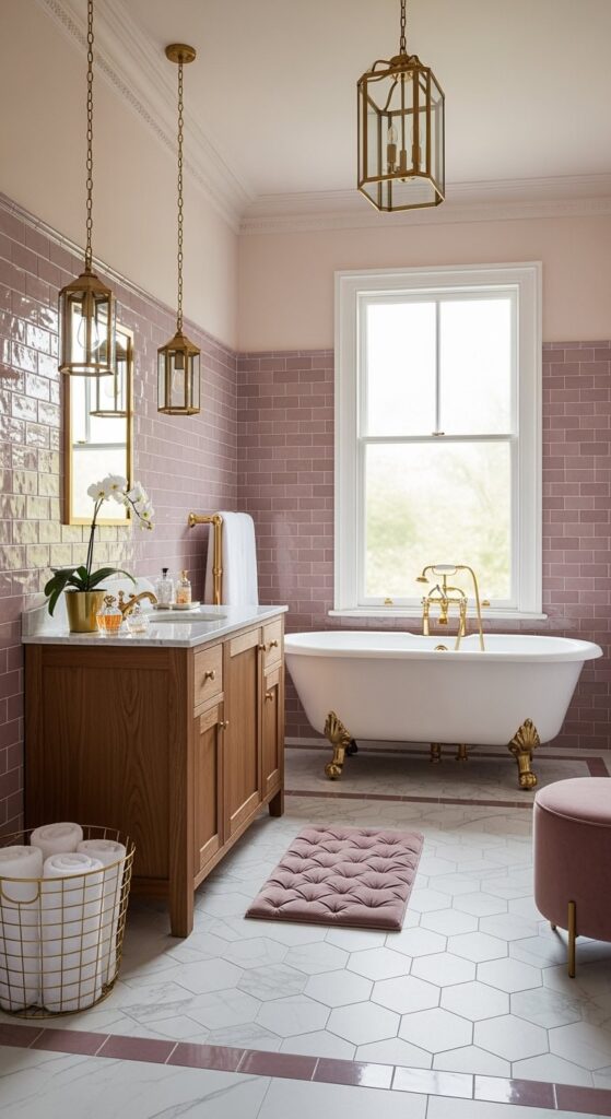 32 Stunning Mauve Bathroom Ideas