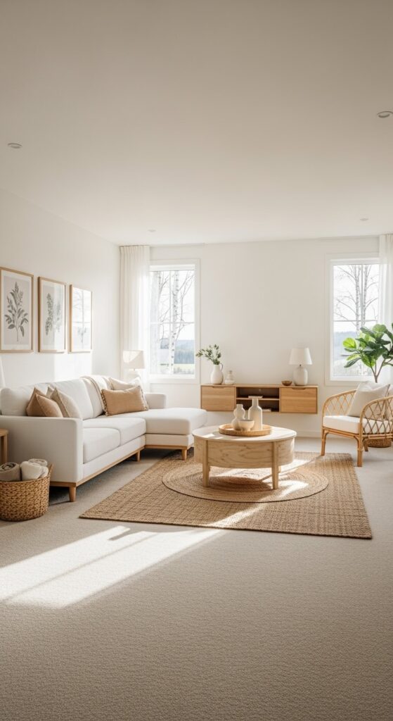 23 Stunning Beige Carpet Living Room Ideas