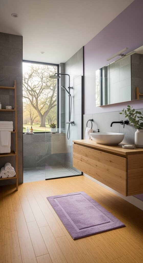 32 Stunning Lilac Bathroom Ideas