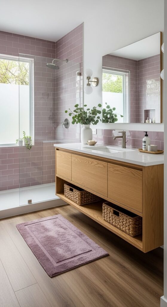 32 Stunning Mauve Bathroom Ideas