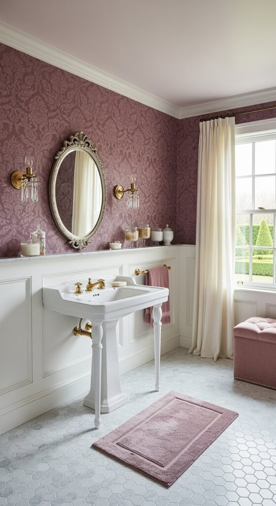 32 Stunning Mauve Bathroom Ideas