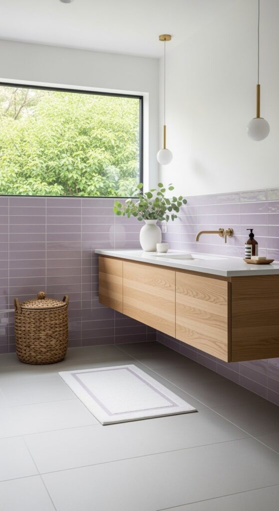 32 Stunning Lilac Bathroom Ideas